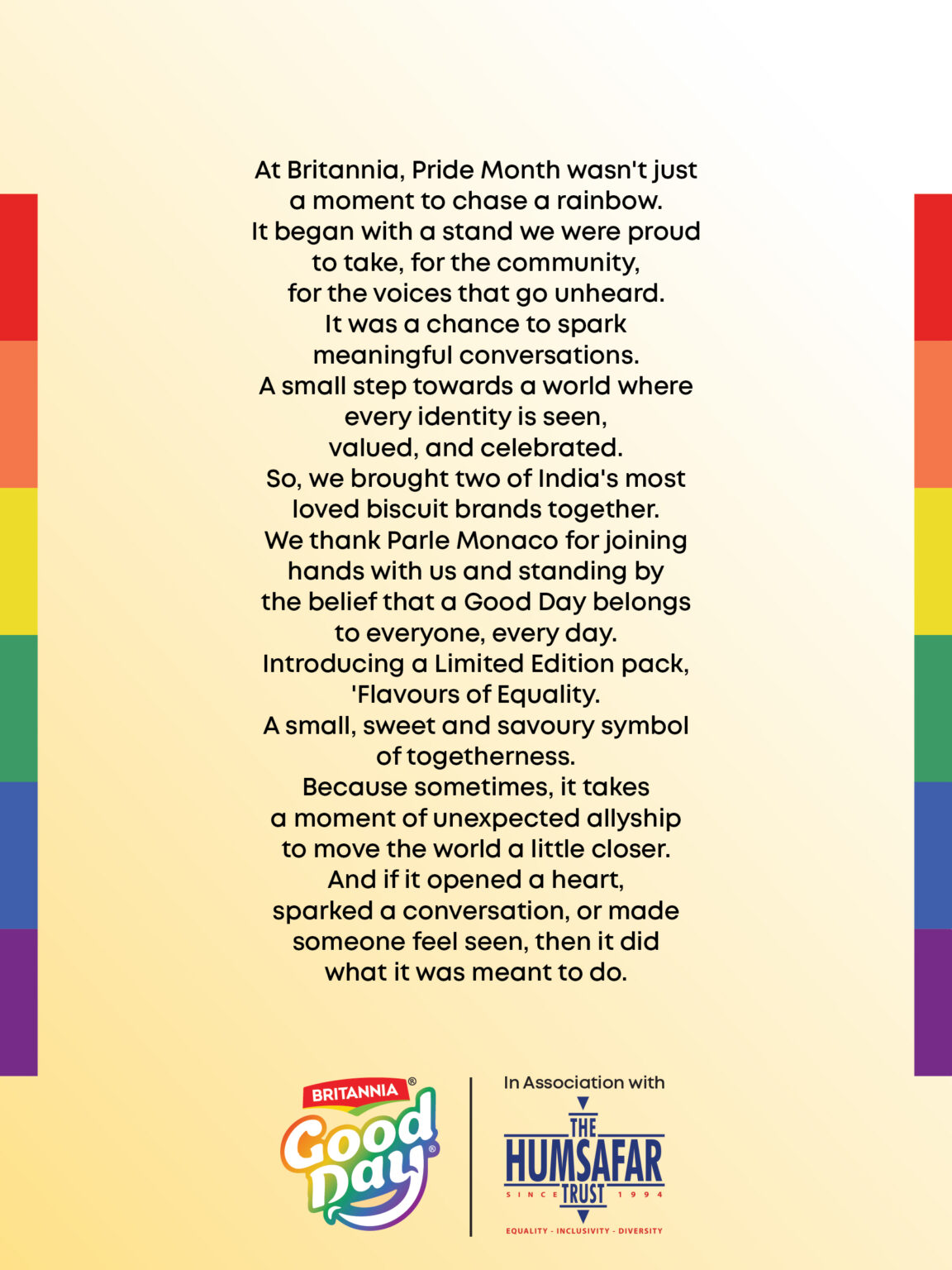 Britannia Good Day Launches “Flavours of Equality” Pride Pack Featuring ...
